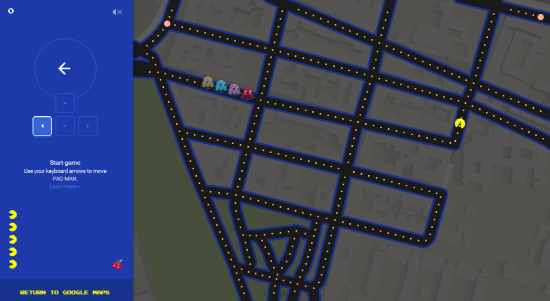 Play Pac-Man on Google Maps - Syndacast